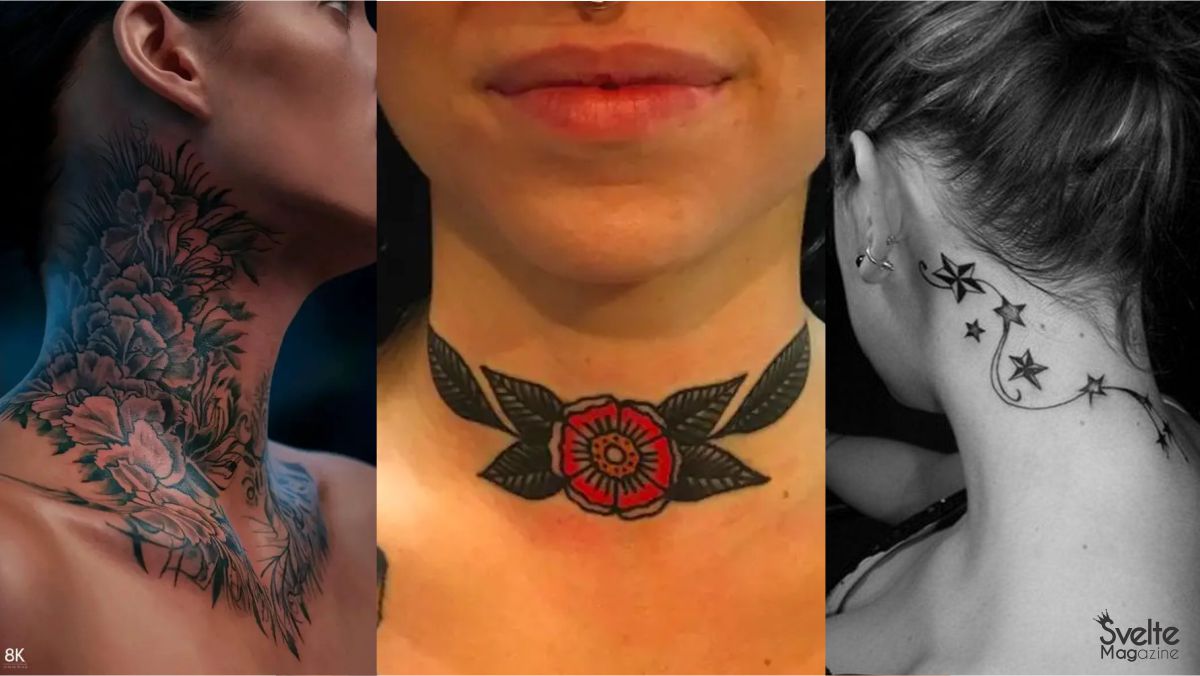 Neck Tattoos for Women: 30 Gorgeous Designs for You – Svelte Magazine